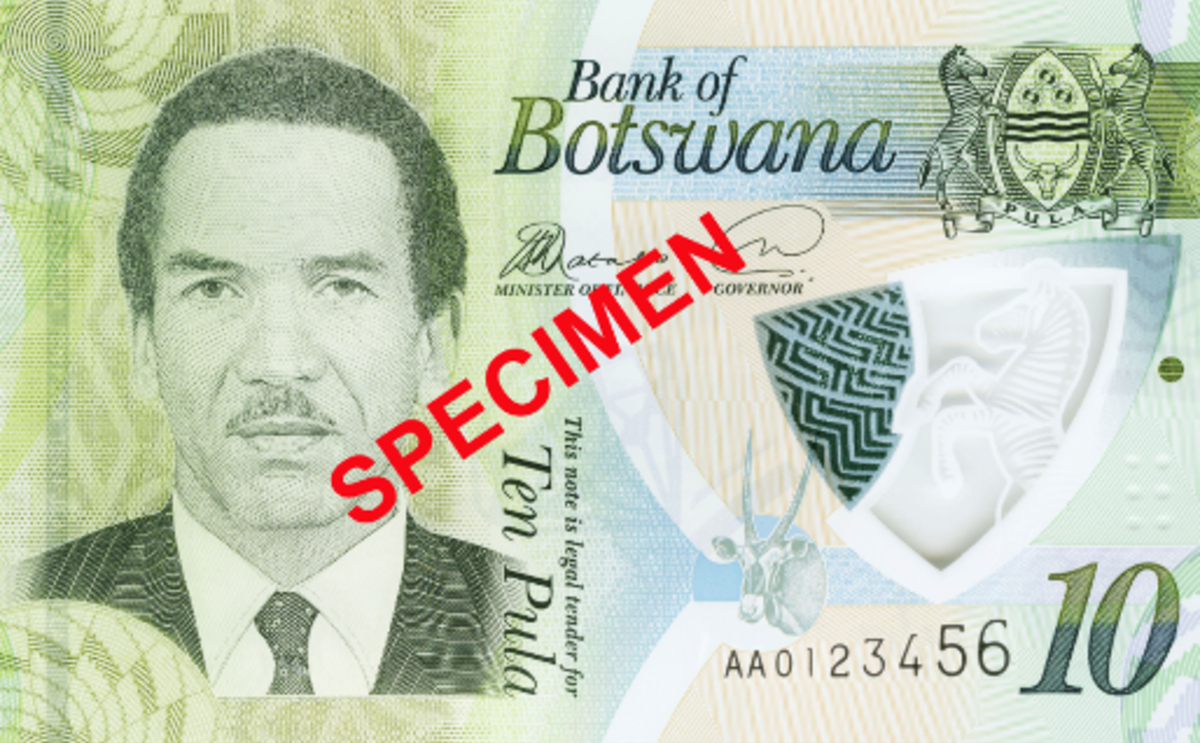 Botswana chooses polymer for latest banknote launch - Central Banking