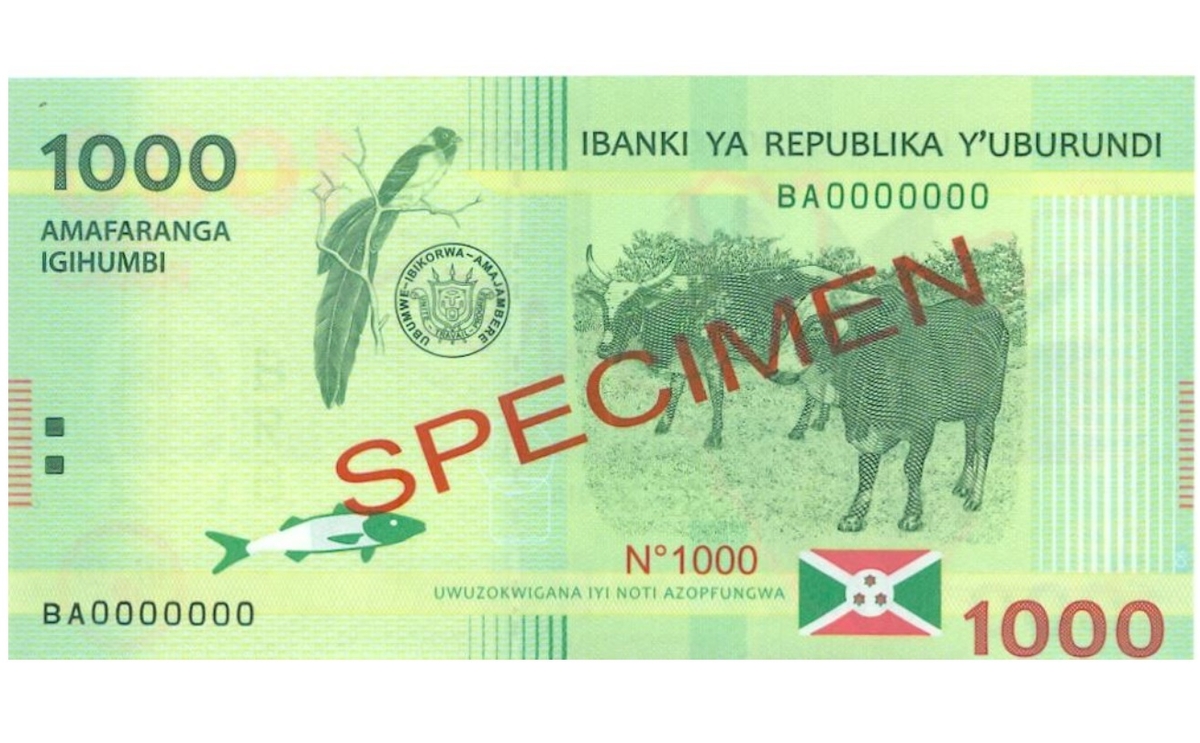 Burundi central bank updates banknotes - Central Banking