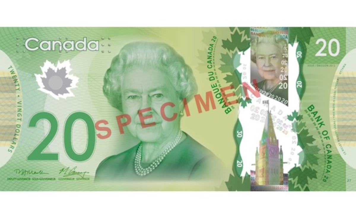 Canadian 20 Dollar Bill